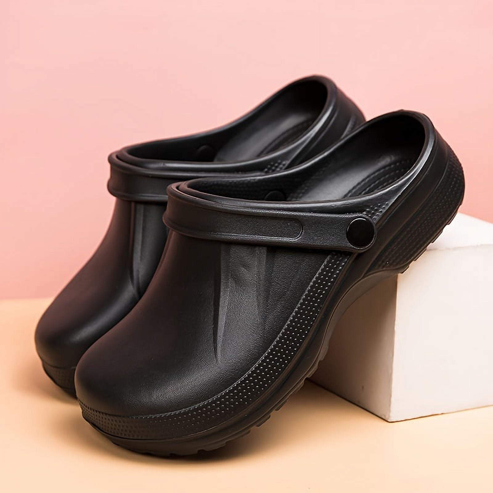 Women's Garden Clogs Solid Color Minimalist Clogs, Soft Sole Platform ...