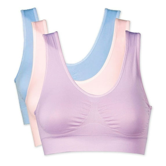 Genie Women's Comfortable Back Support Bra Pastels - Walmart.com
