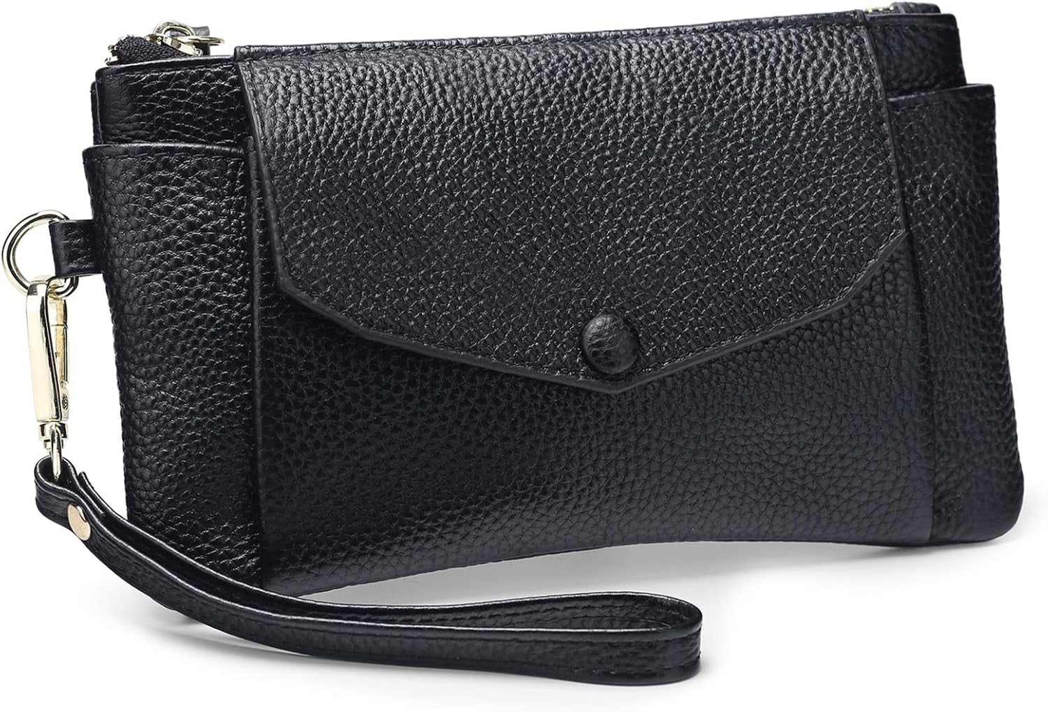 Women's Genuine Leather Wristlet Handbags Envelope Style Cell Phone ...