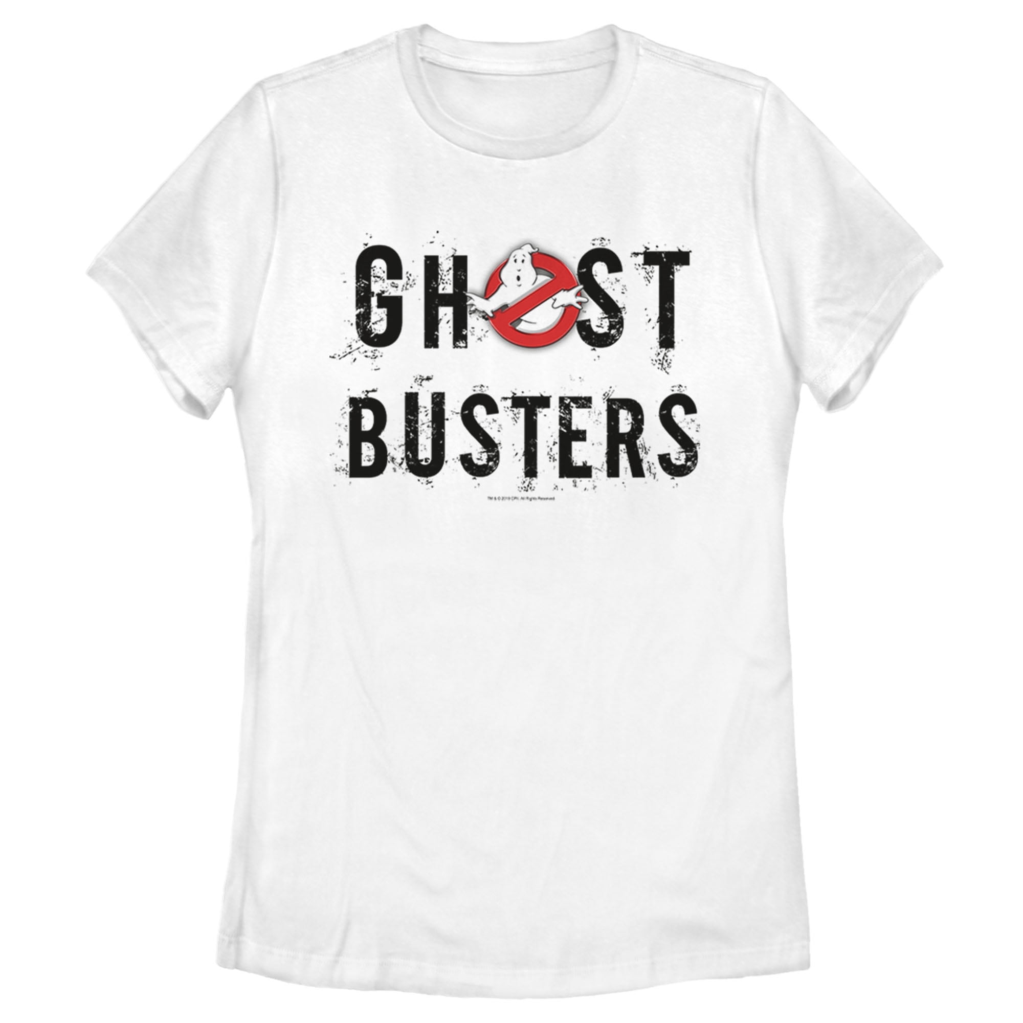 Women's Ghostbusters Scratchy Text Logo Graphic Tee White 2X Large ...