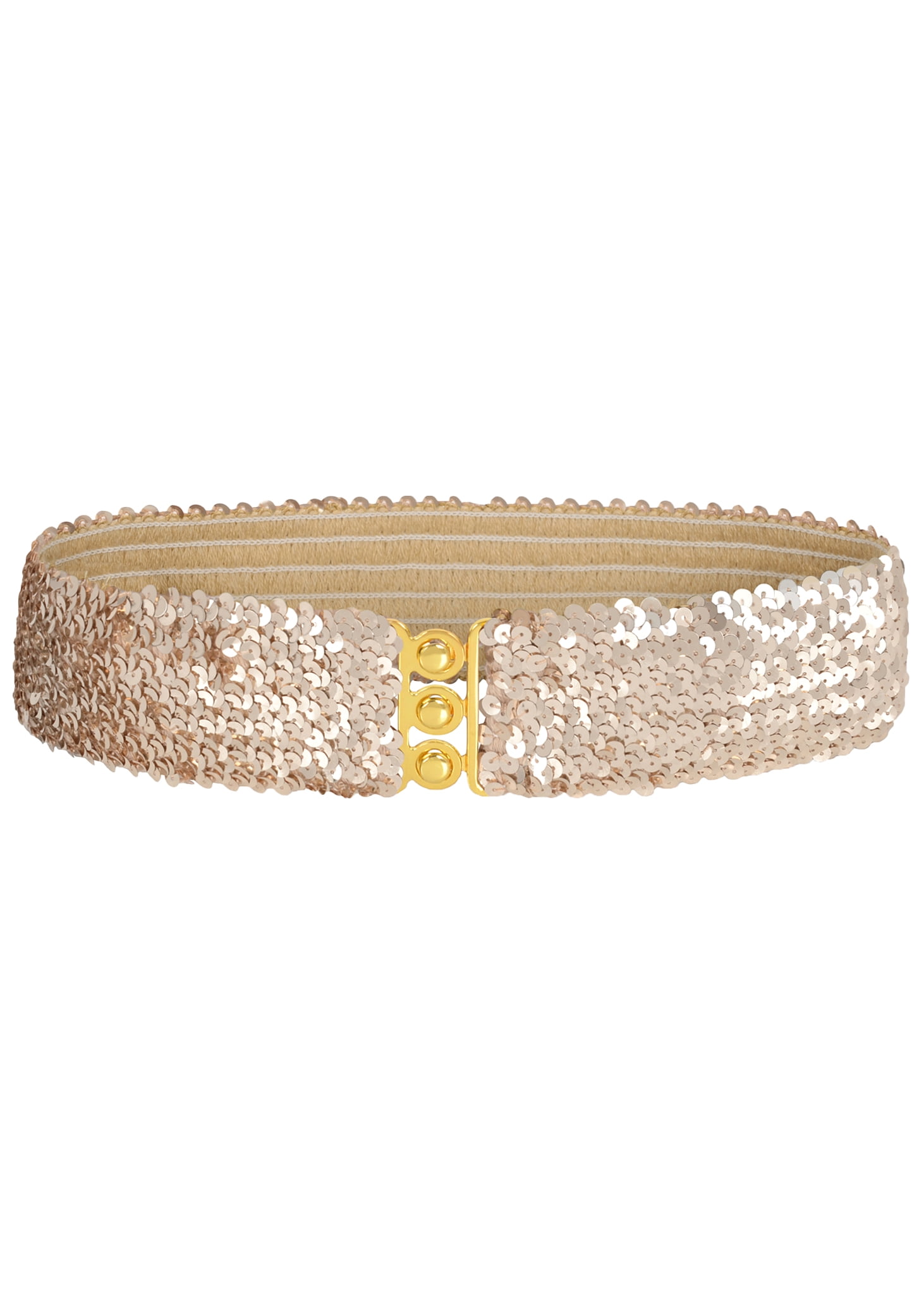 Women's Glitter Sequin Belts Stretchy Sparkly Cinch Belt Disco Party ...