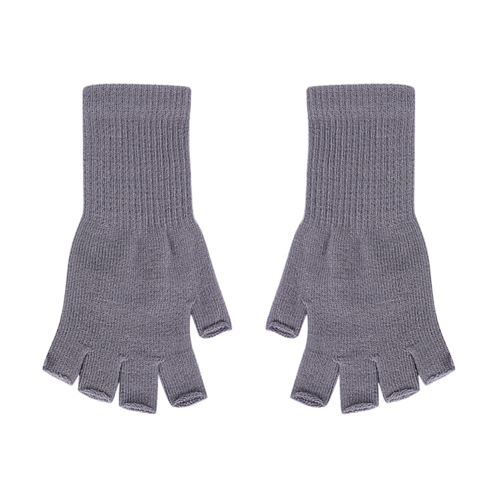 Women's Gloves Mittens Autumn And Winter Solid Color Fashion Acrylic ...