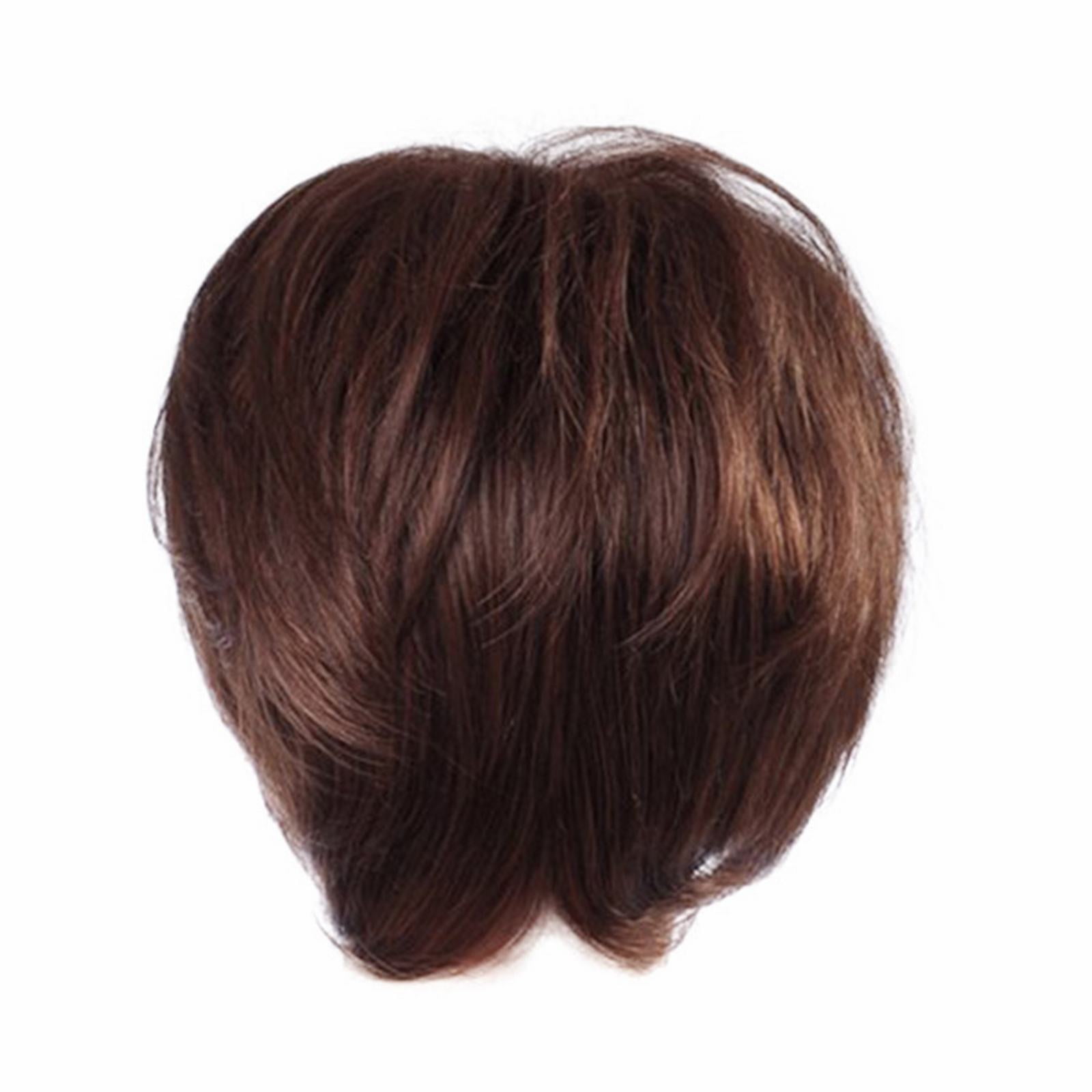 Women's Glueless Lace Front Bob Wig - Black Curly Human Hair Wig for a ...