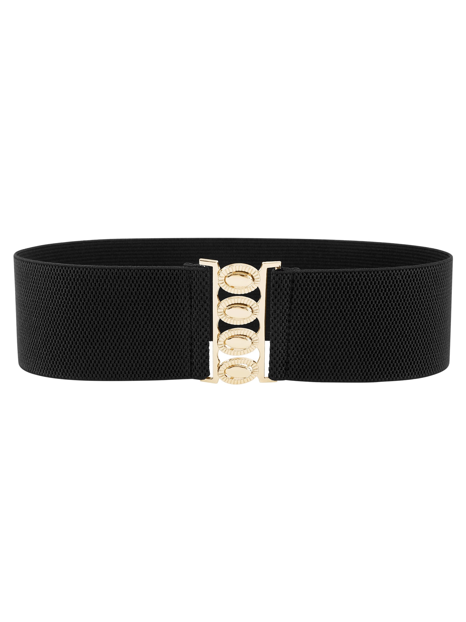 INSPIRE CHIC Women's Interlock Buckle Stretchy Belts Fashion Vintage ...