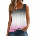 Women's Gradient Color Tank Tops Sleeveless Tunic Tops Loose Fit Flowy ...