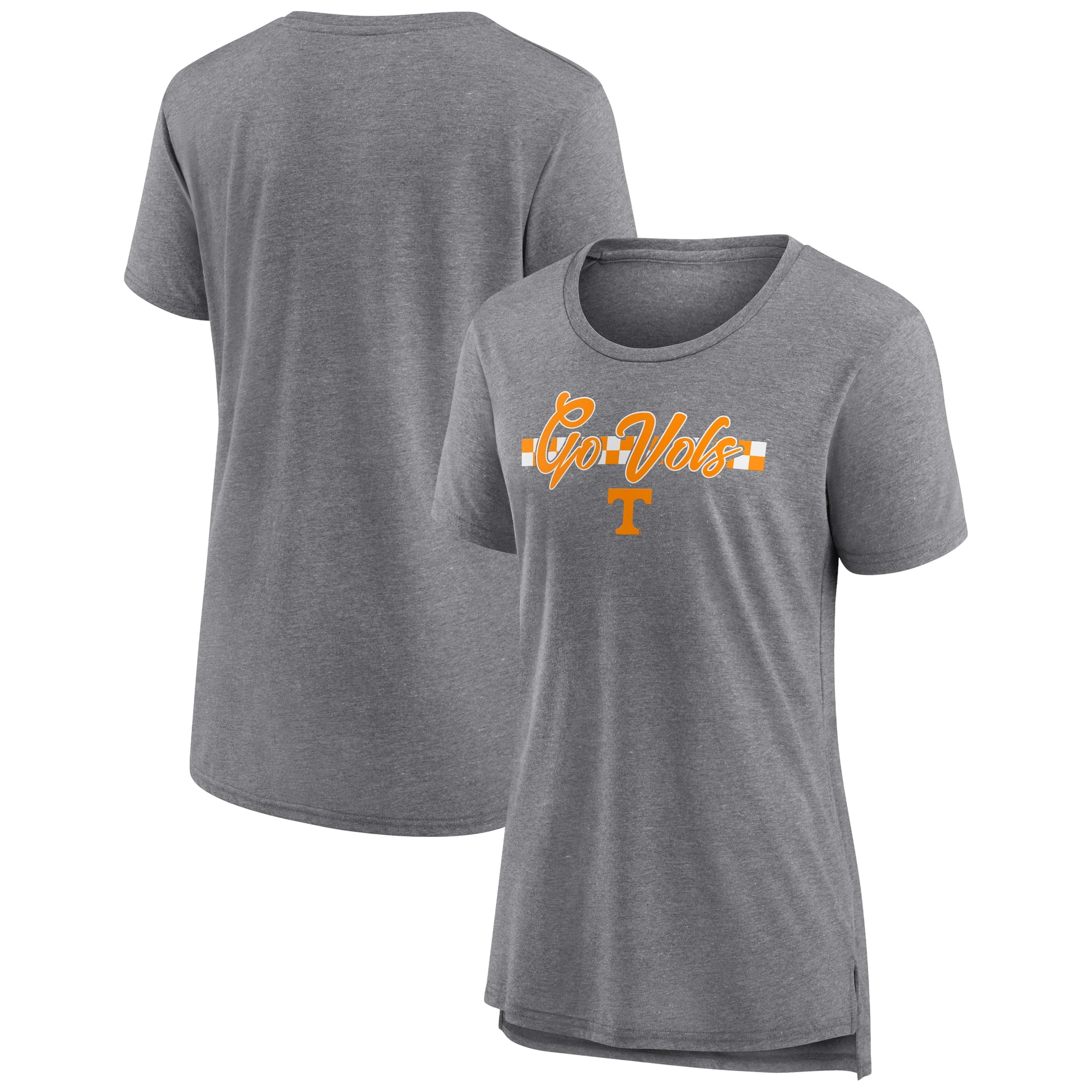 Women's Gray Tennessee Volunteers True Mascot Tri-Blend T-Shirt ...