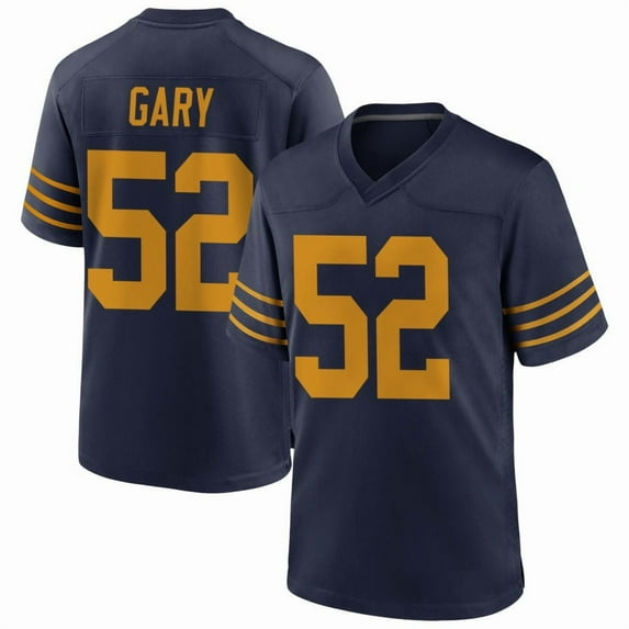 Women's Green Bay Gary 52 Navy Sports Player Game Stitched Name Number ...