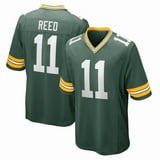 Women's Green Bay Reed 11 Green Sports Player Game Stitched Name Number ...