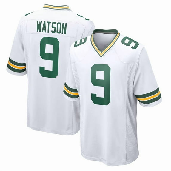 Women's Green Bay Watson 9 White Sports Player Game Stitched Name ...