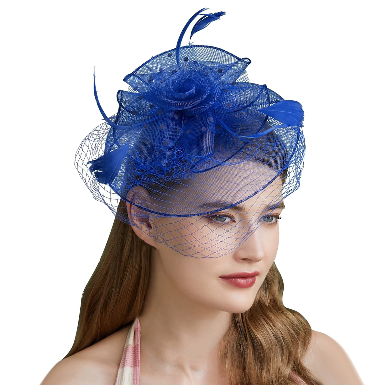 Women's Hair Clips Girls Hats For Fascinators Pillbox Flower Hat For ...