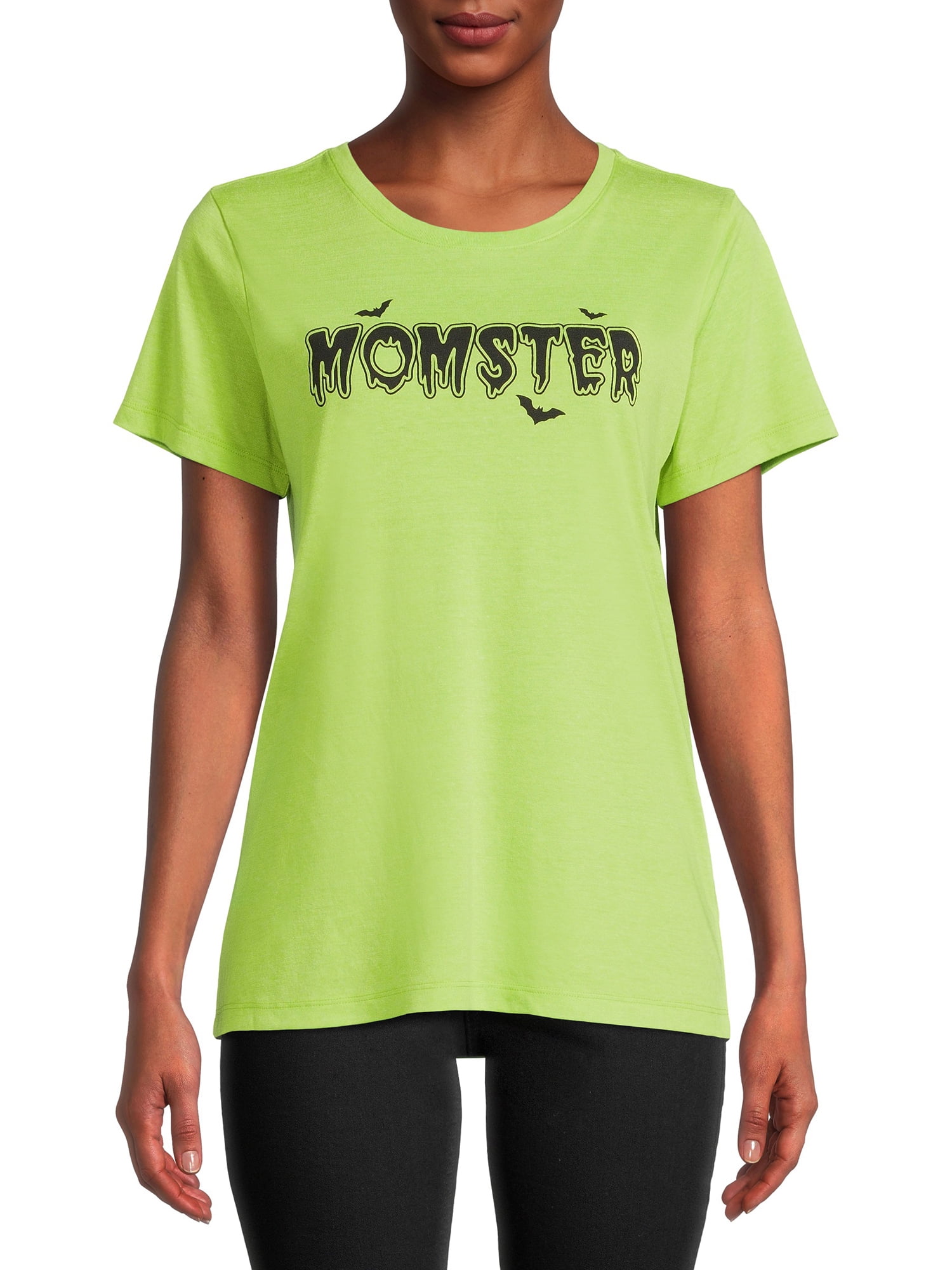 Women's Halloween Momster T-Shirt - Walmart.com