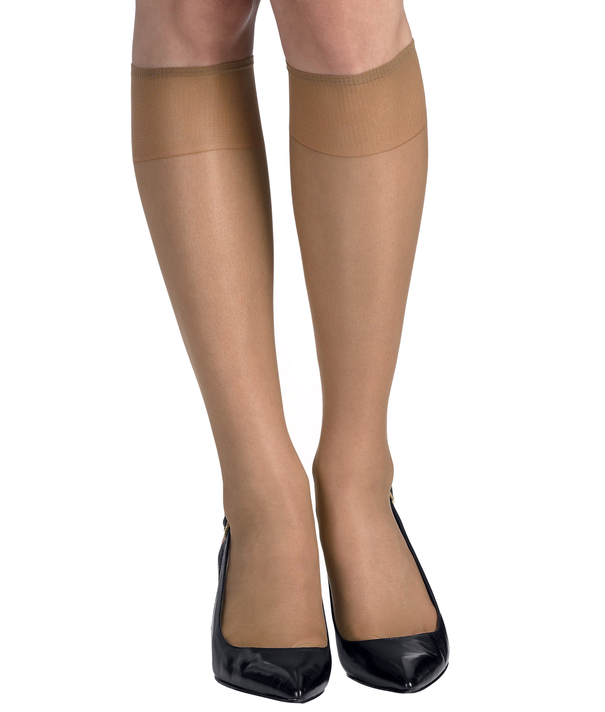Women's Hanes 725 Silk Reflections Knee High - 2 Pair Pack (Little ...