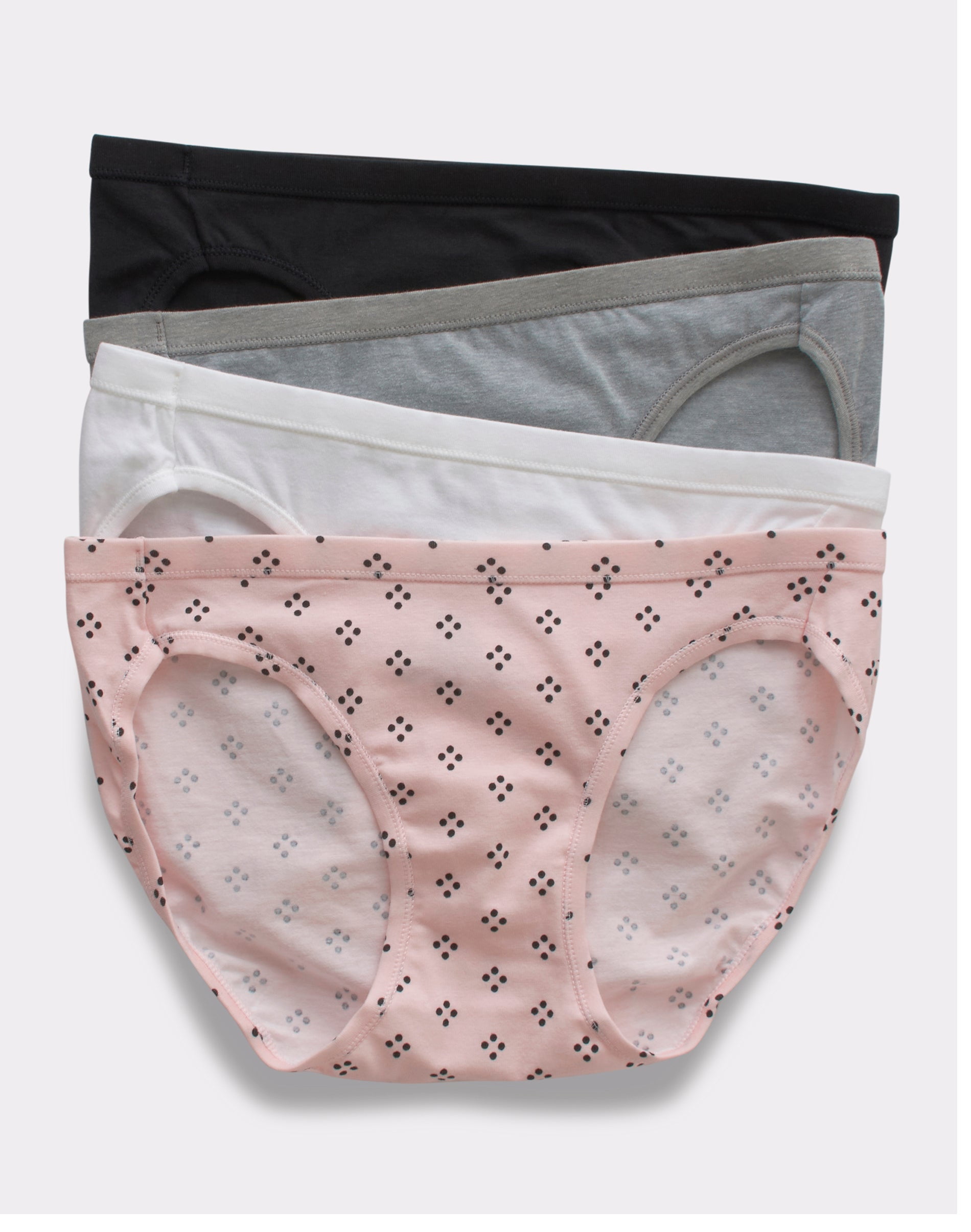 Hanes Women's Bikini Underwear 5-Pack, ComfortSoft, Moisture-Wicking ...