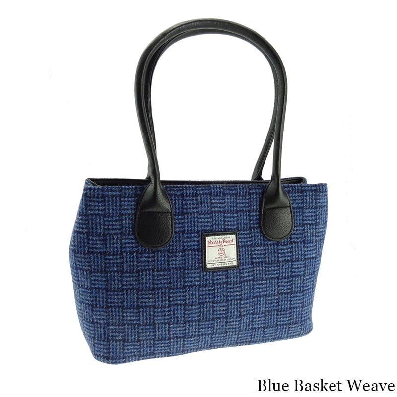 Women's Harris Tweed "Cassley" Wool Handbag - Tartan Scottish Tote Bag ...