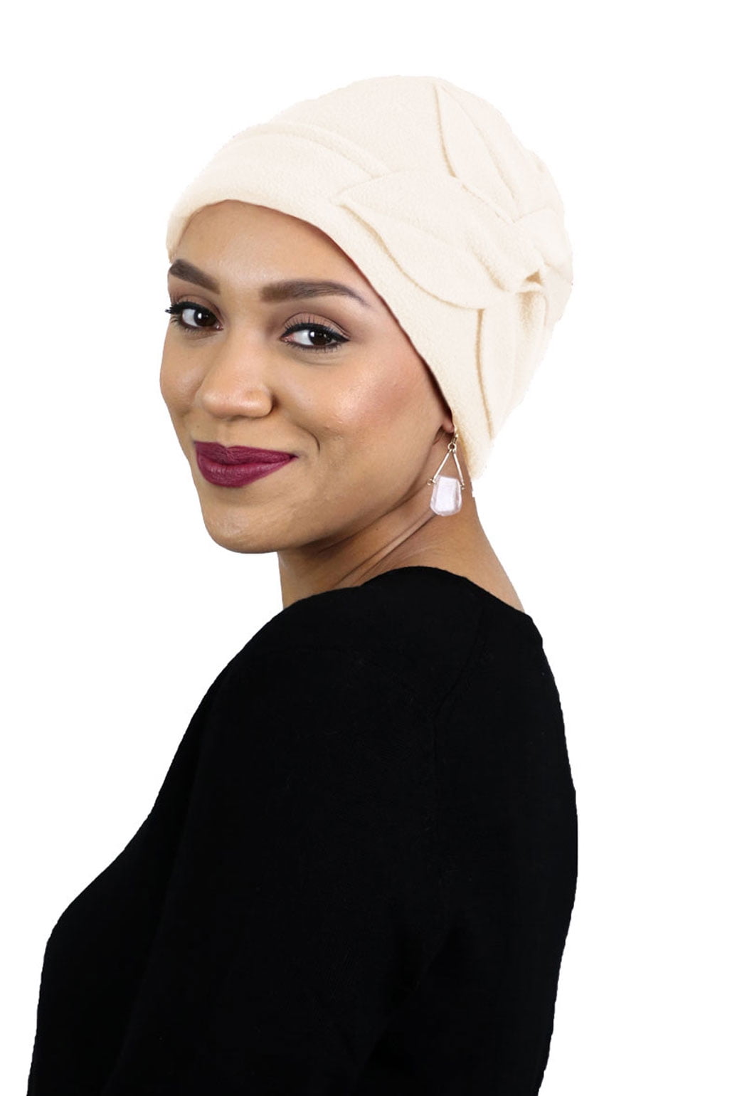Fleece Butterfly Beanie Women's Hat Chemo Headwear Cancer Ladies Winter ...