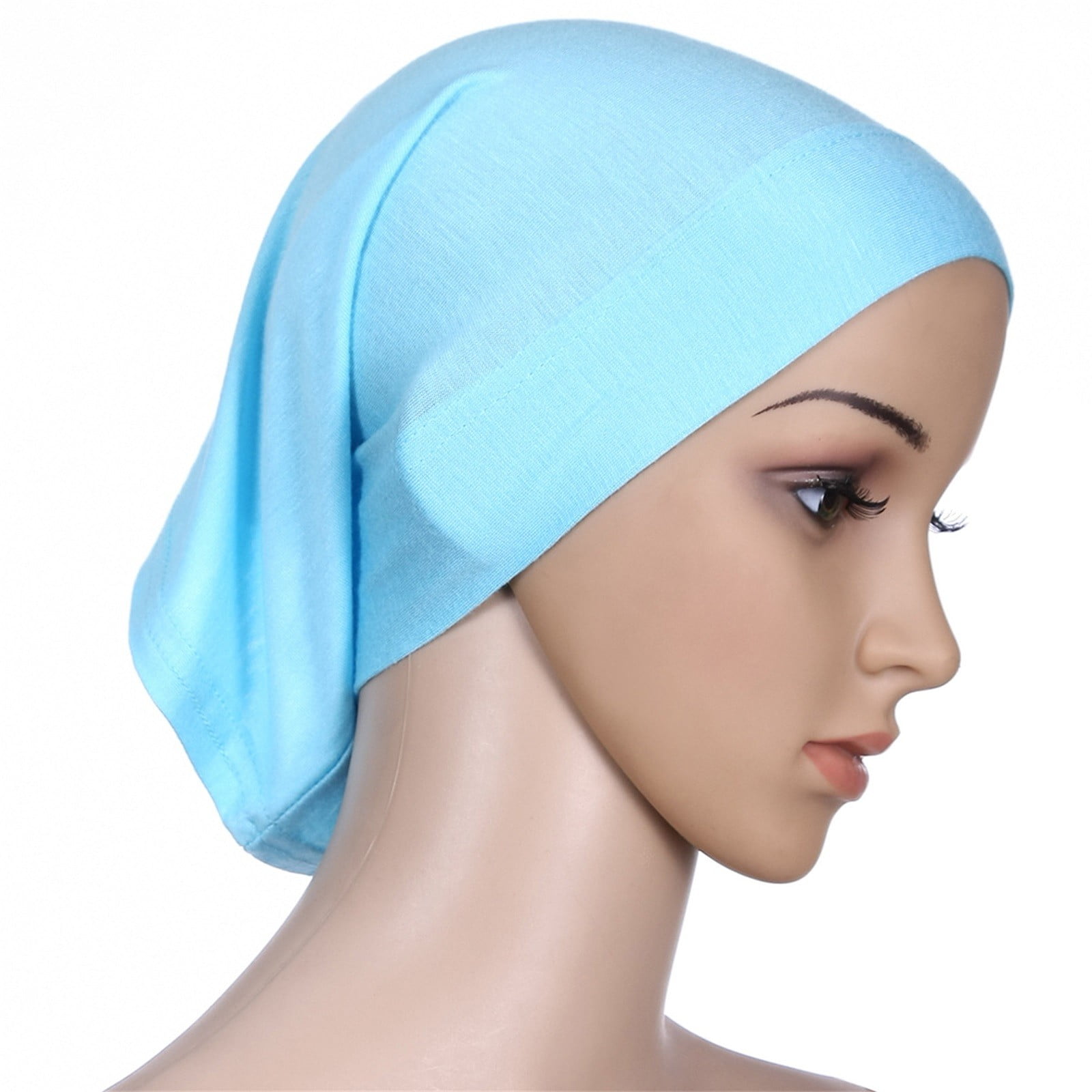 Women's Headbands Women'S Soft Solid Color Short Muslim Solid Cotton ...