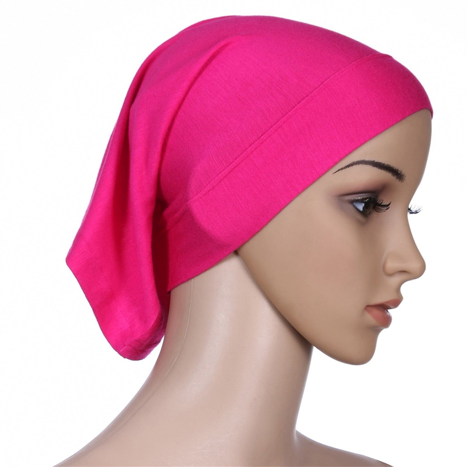 Women's Headbands Women'S Soft Solid Color Short Muslim Solid Cotton ...