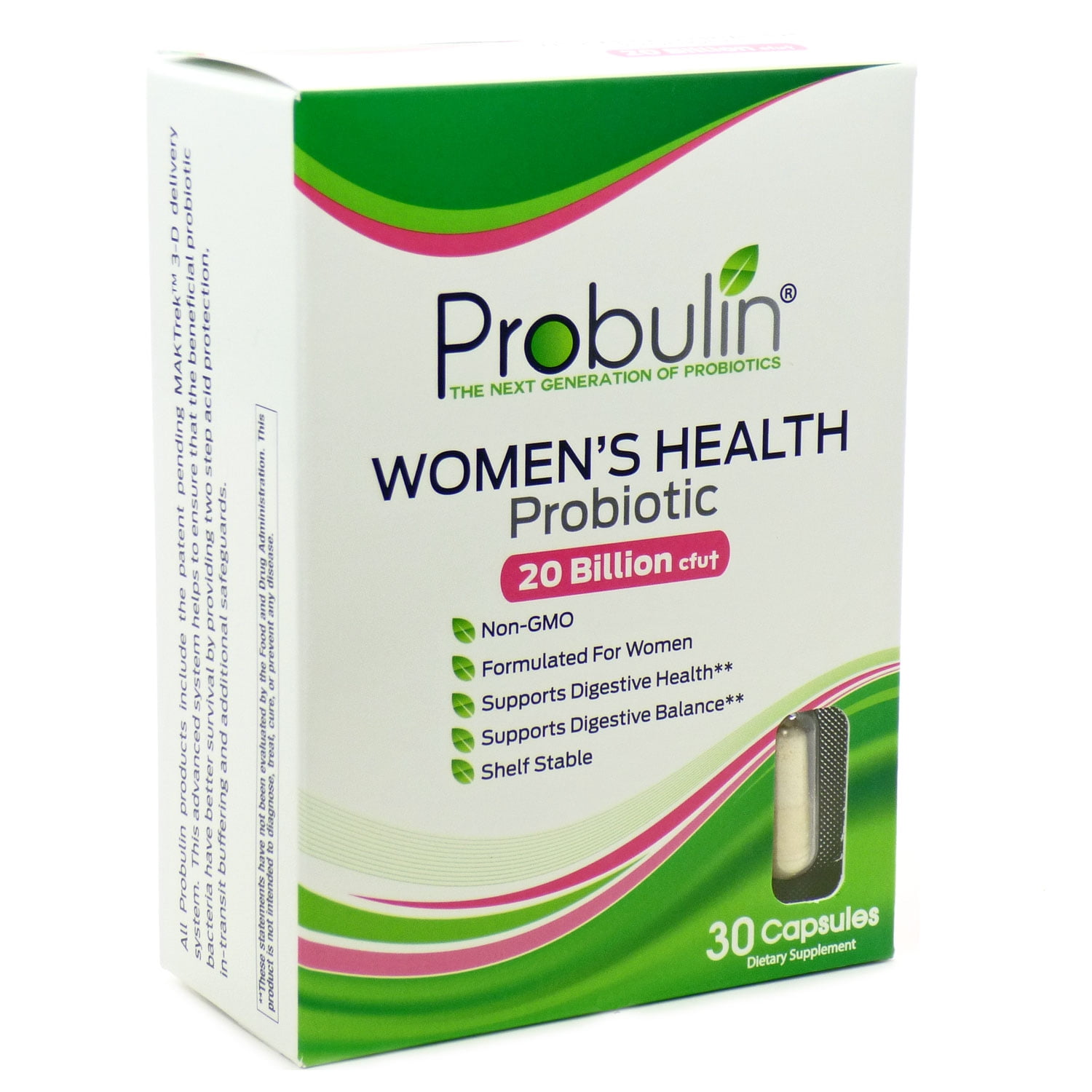 Women's Health Probiotic By Probulin - 30 Capsules - Walmart.com