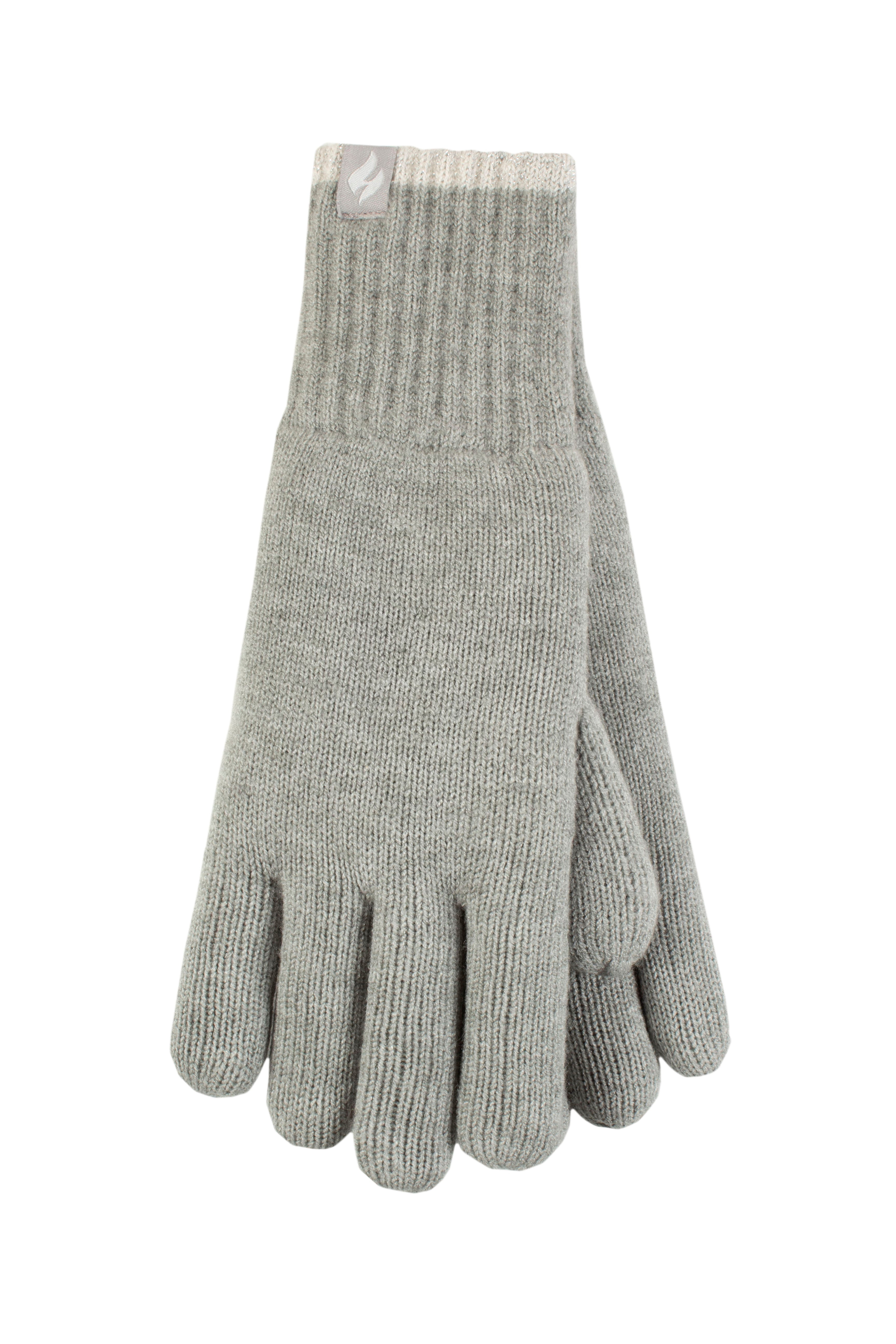 Women's Heat Holders Heatweaver Sparkle Striped Gloves Color: Light ...