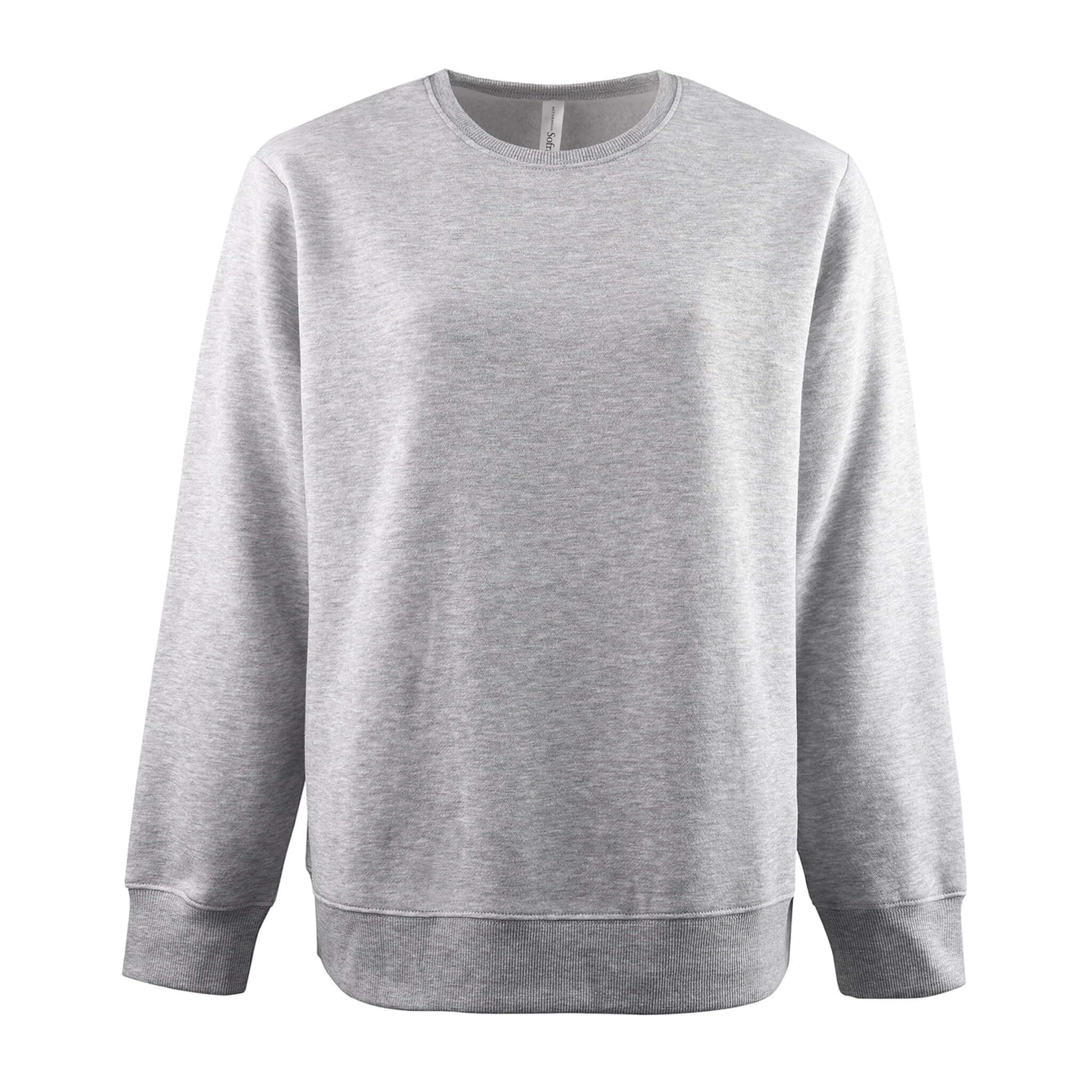 Women's Heavyweight Fleece Cotton Crewneck Long Sleeve Pullover Top ...
