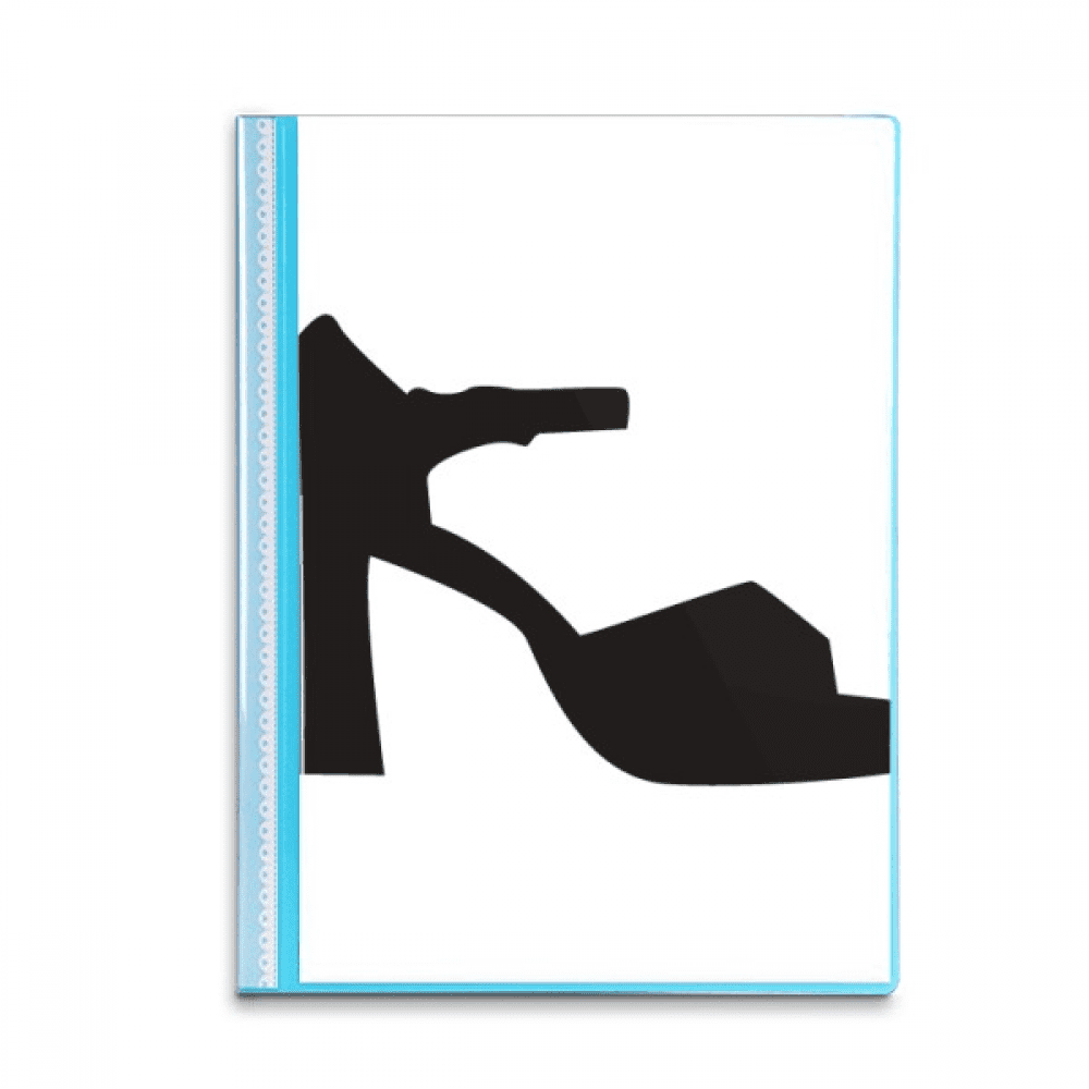 Women's High Heels Black Outline Pattern Book Sheet Protectors ...