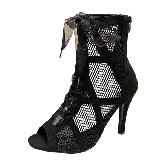 Women's High Heels Breathable Toe Design with Mesh Upper for Enhanced ...