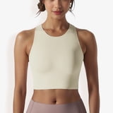 Women's High Neck Sports Brawith Racerback Design and Seamless Fit ...