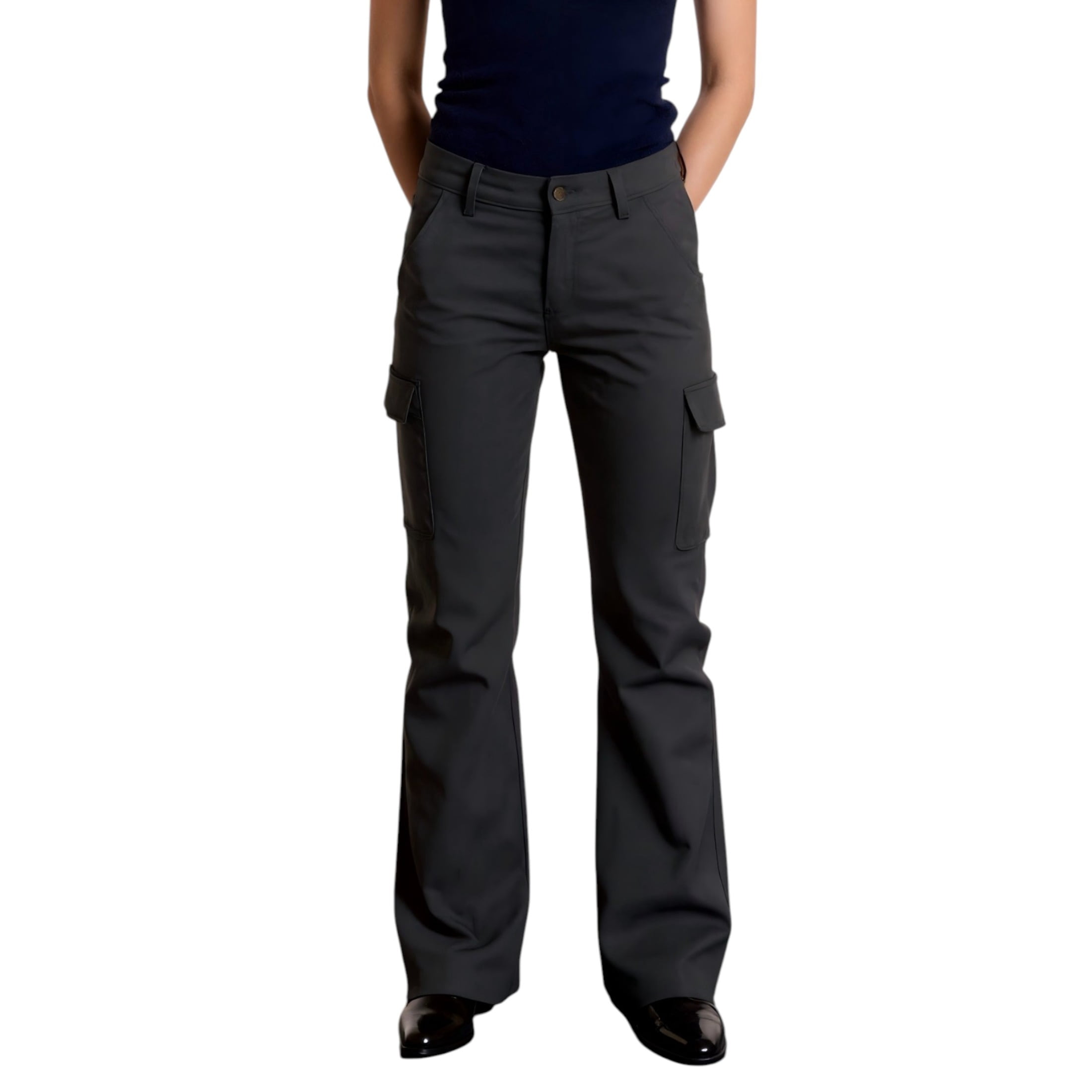 Women’s High Waist Baggy Cargo Pants – Y2K Wide Leg Streetwear Trousers ...