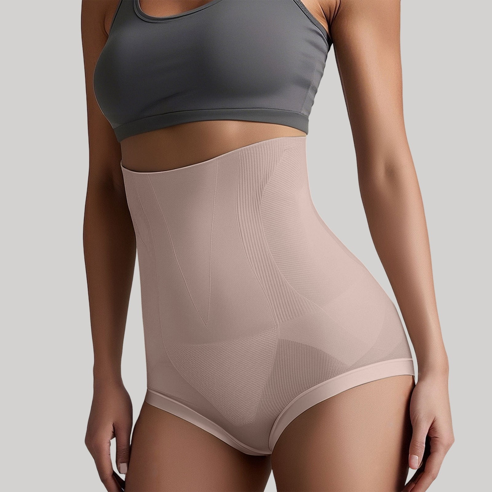 Women's High Waist Body Shaping Panties Seamless Body Shaping Garments Triangle Leggings Silk ...