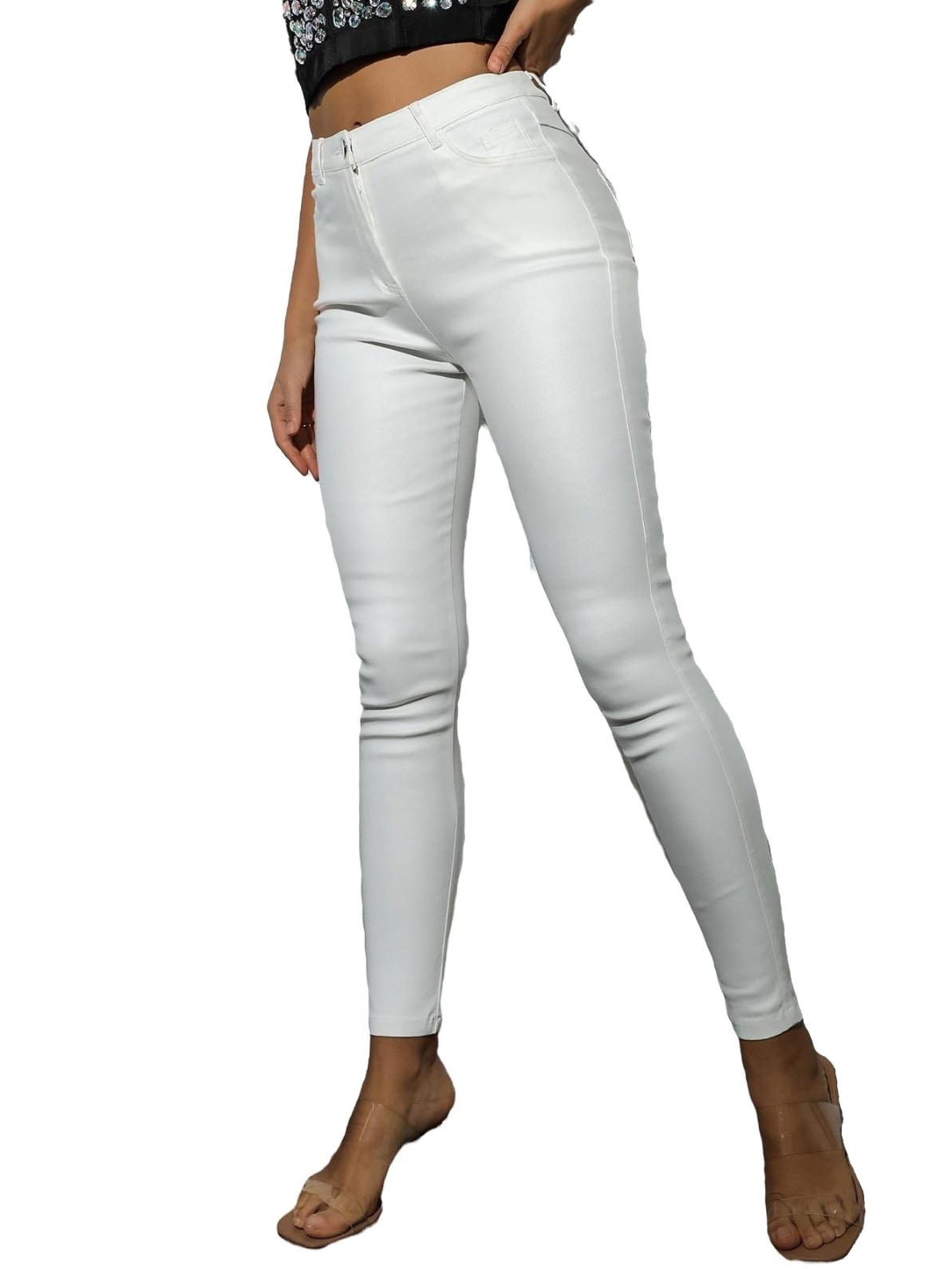 White Leather Pants