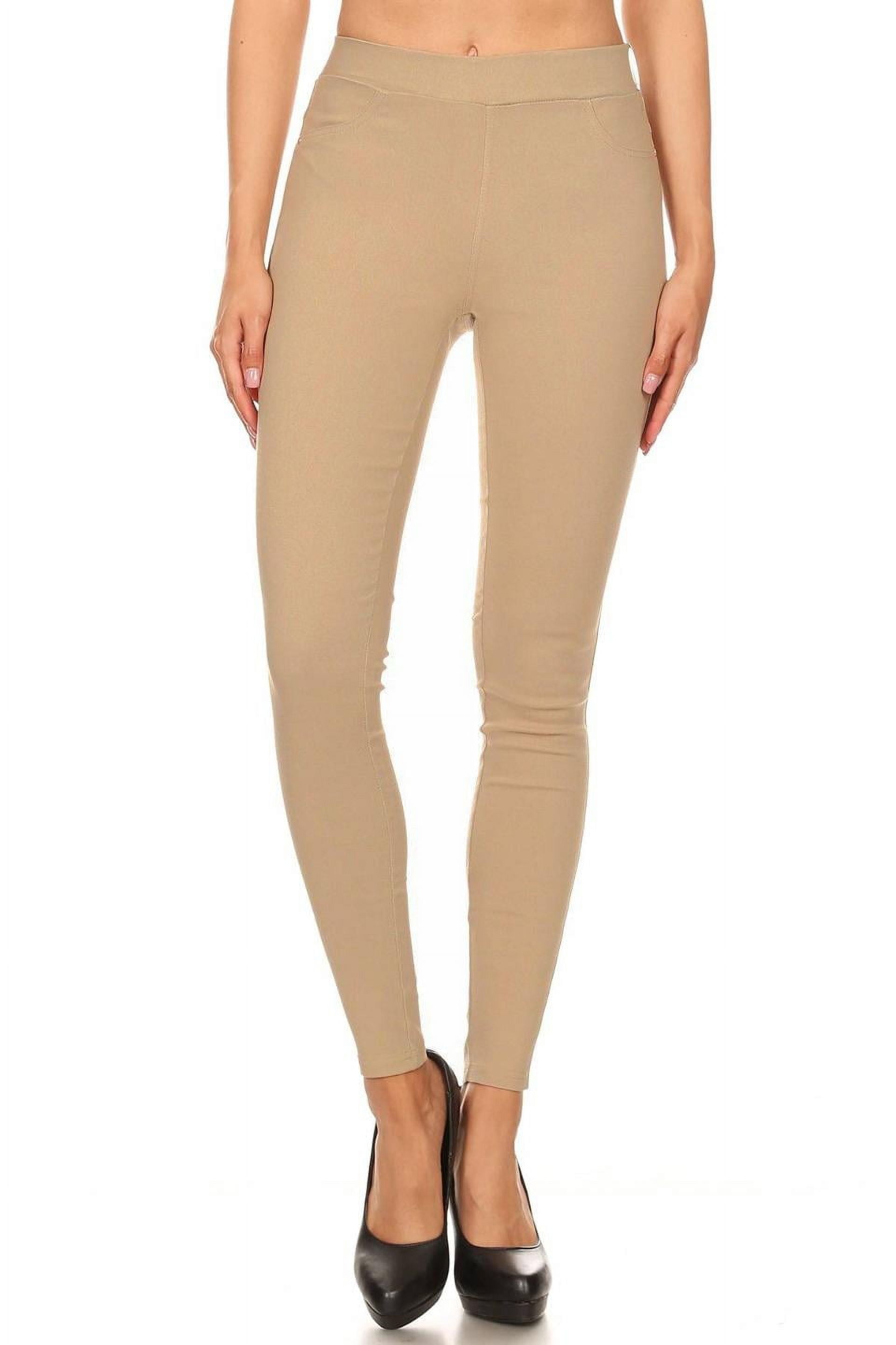 Women's High Waisted Jeggings Pull On Stretch Skinny Pants Size S - 3XL ...
