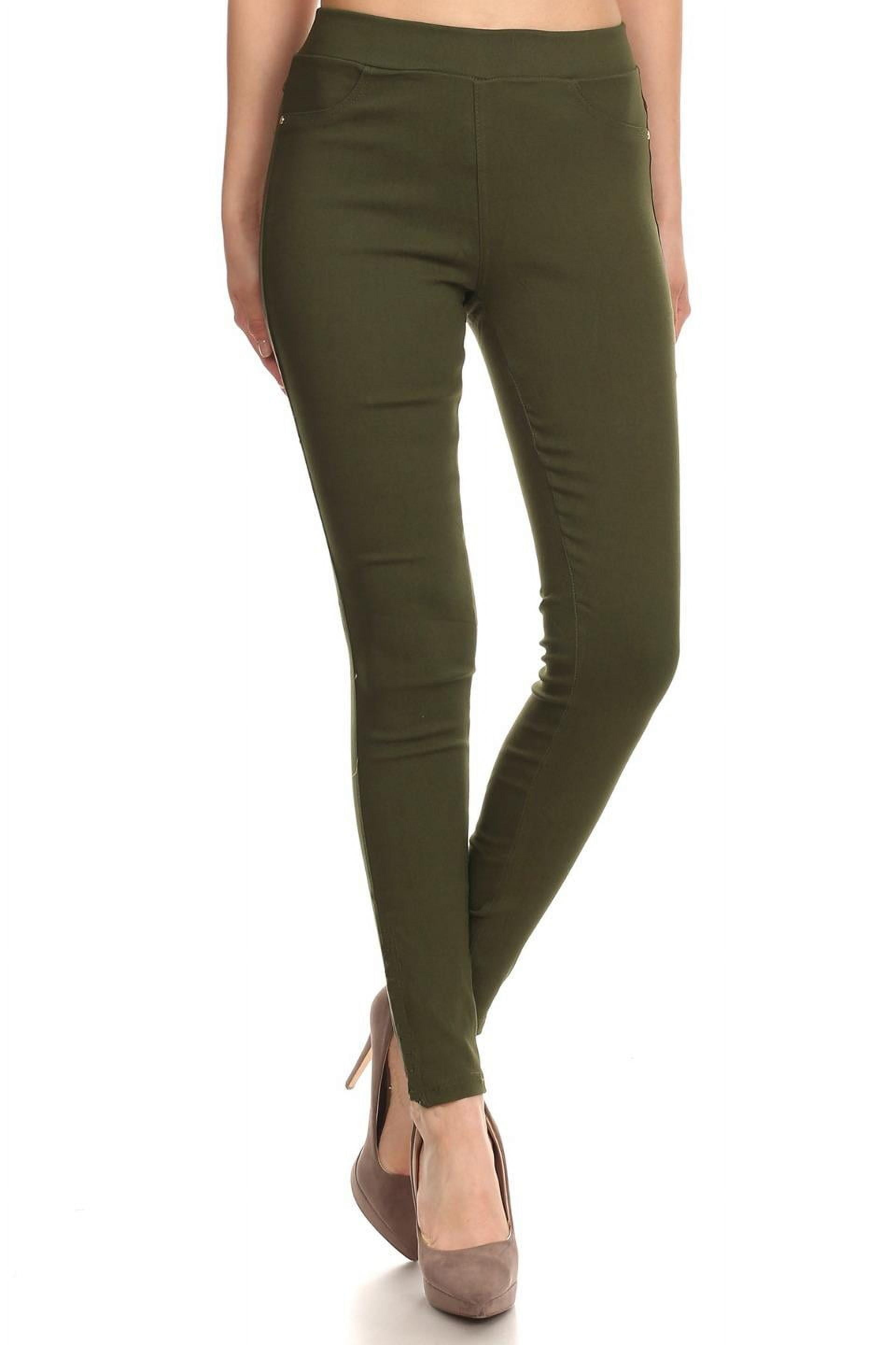 Women's High Waisted Jeggings Pull On Stretch Skinny Pants Size S - 3XL ...