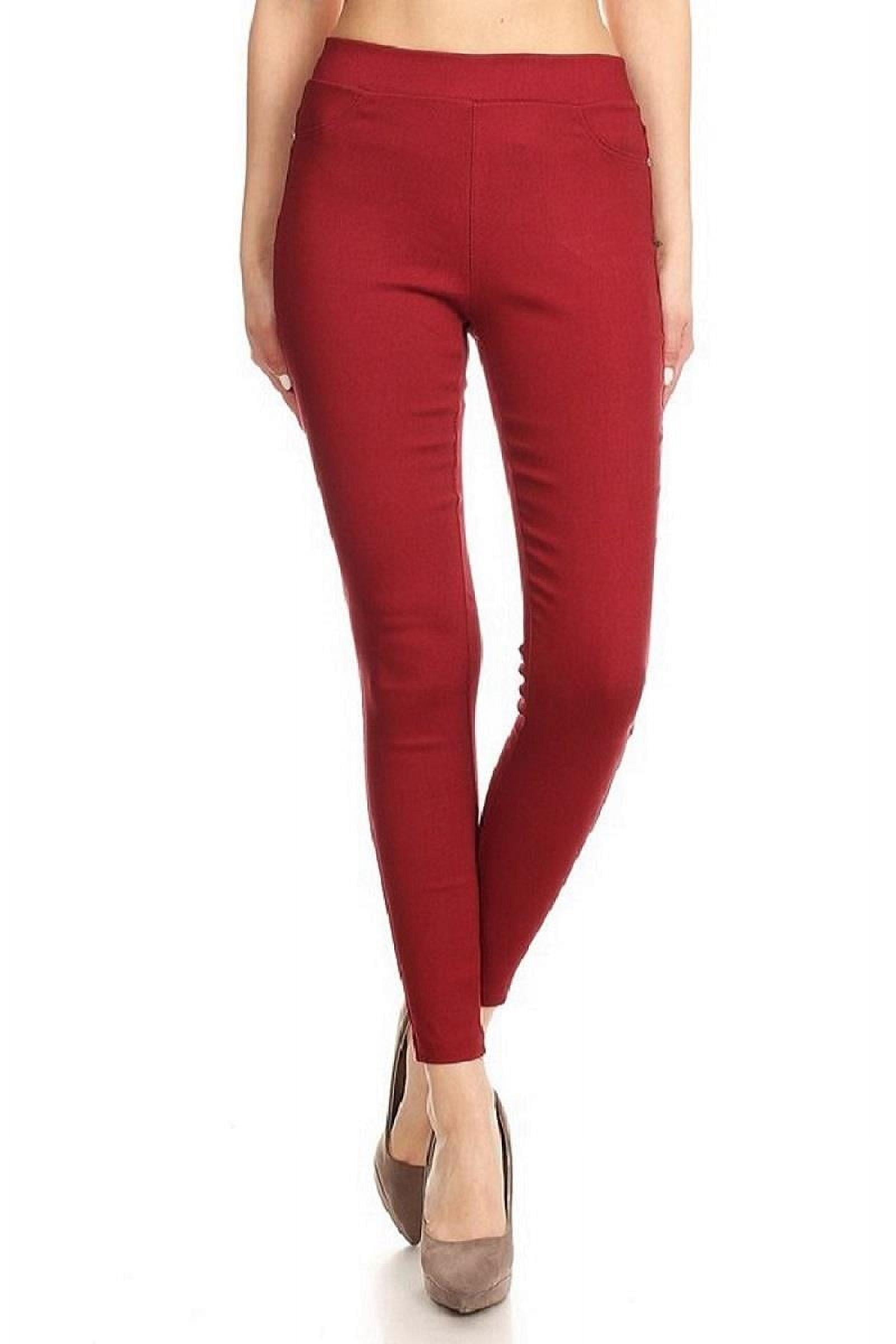 Women's High Waisted Jeggings Pull On Stretch Skinny Pants Size S - 3XL ...