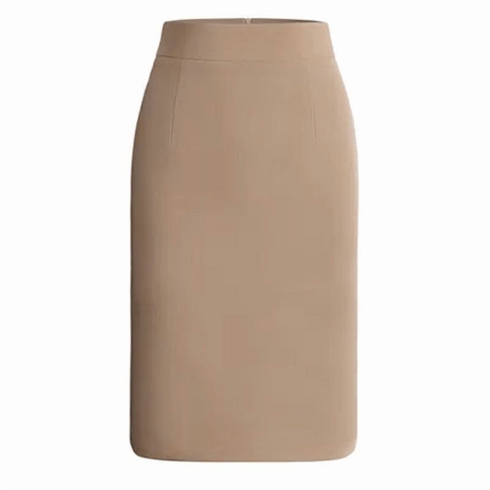 Women's High-Waisted Pencil Skirt - Professional Slim-Fit Work Skirt ...
