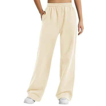 Real Essentials 3 Pack: Women's Relaxed Fit Fleece Open Bottom ...