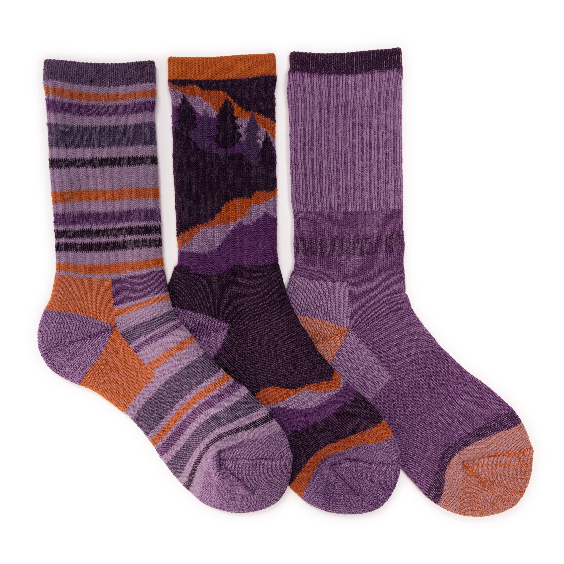 MUK LUKS Women's Hiking Heat Retainer Crew Sock 3 Pack - Walmart.com