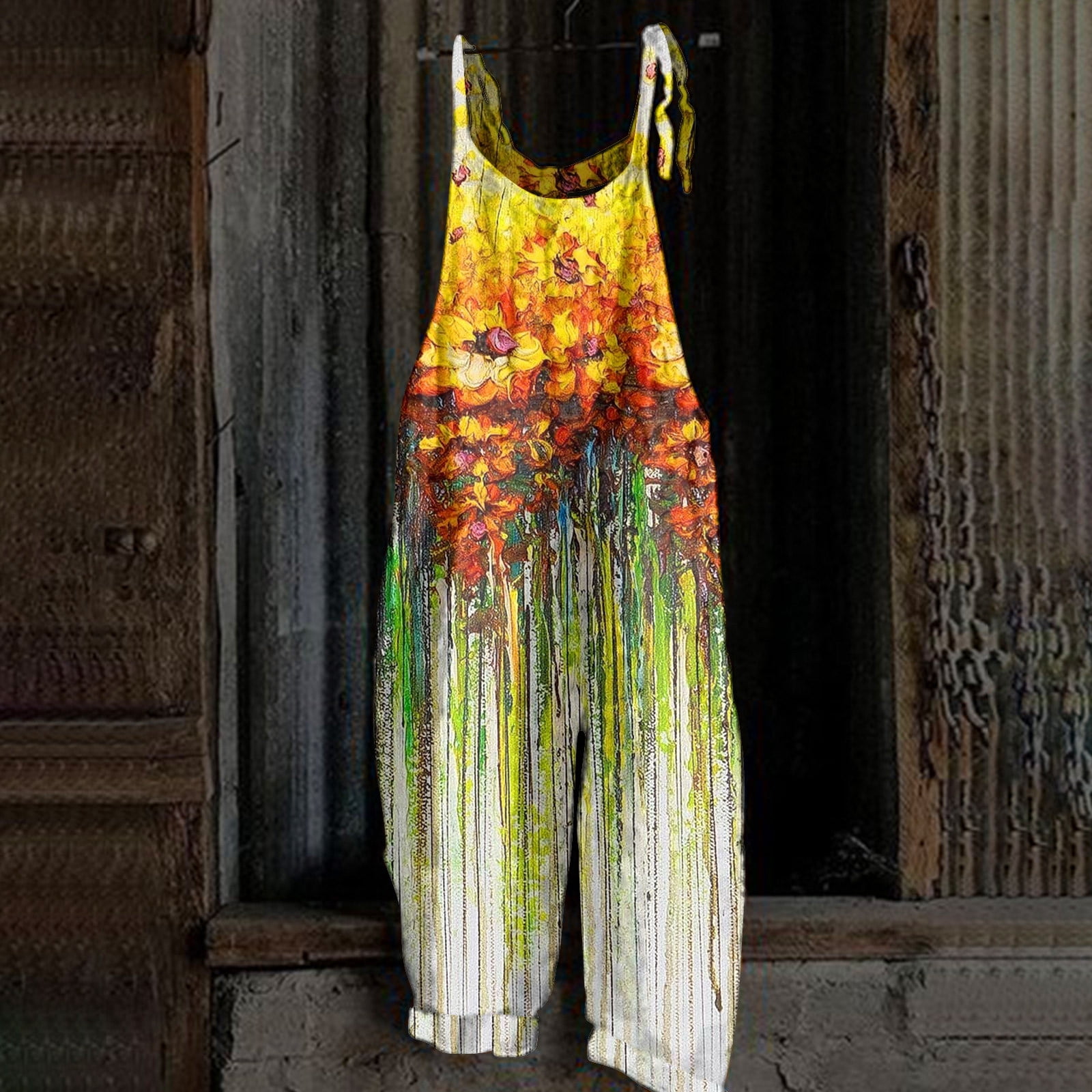 Women's Hippie Overalls,Boho Overalls for Women Elegant 2023 Loose Fit ...