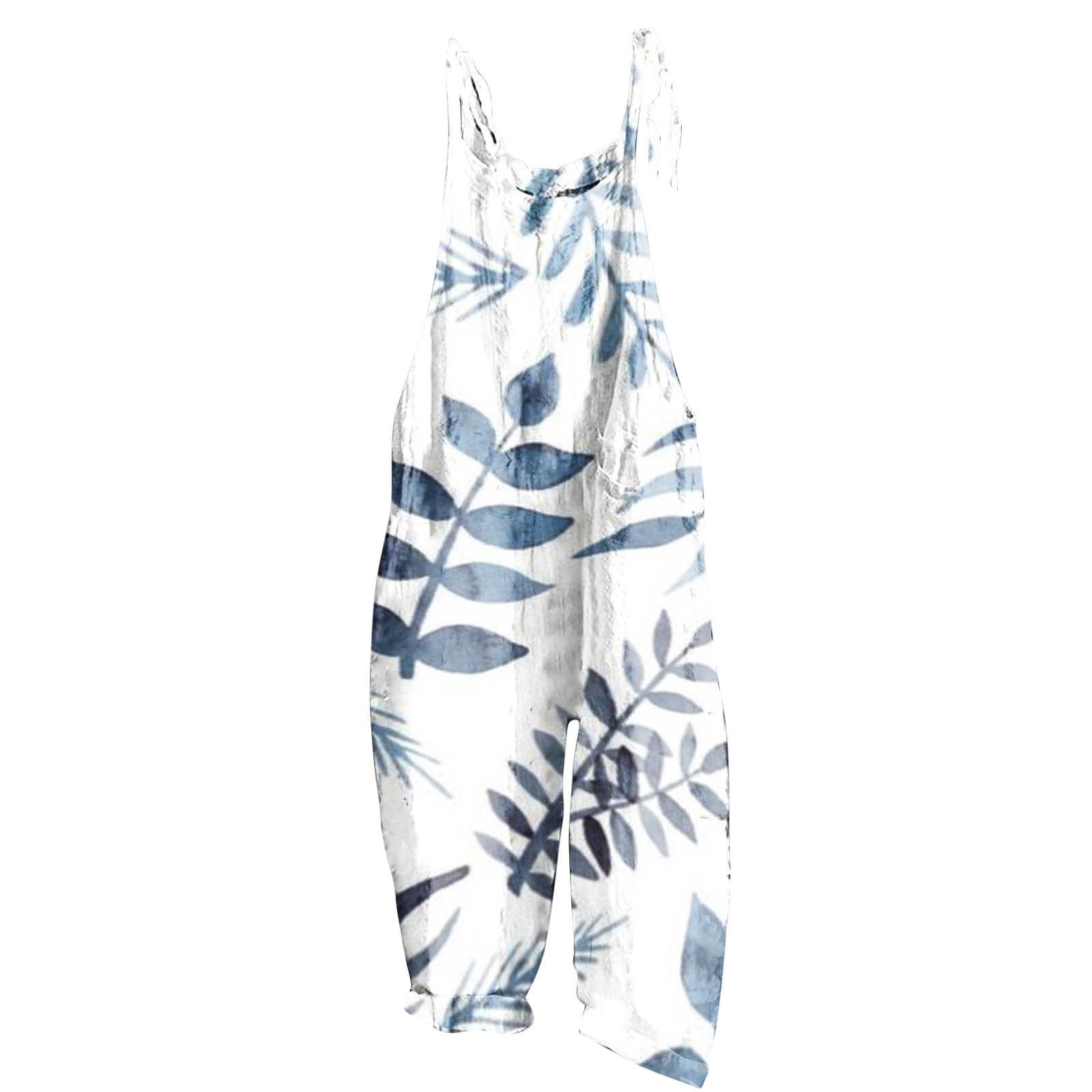 Women's Hippie Overalls,Casual Loose Floral Print Summer Boho Bib ...