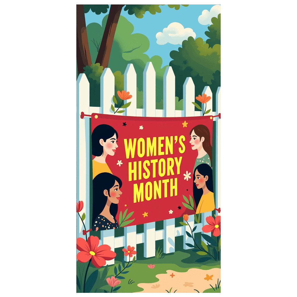 Women's History Month Colorful Celebration Banner Event Decor Backdrop ...