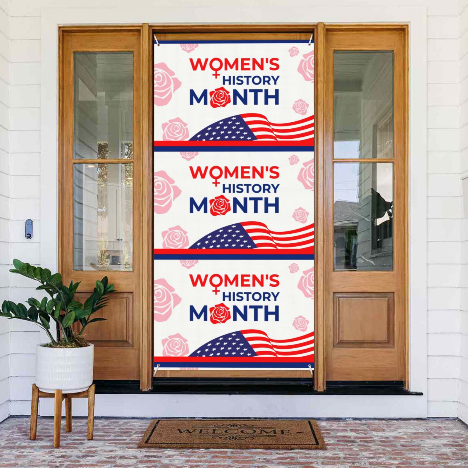 Women's History Month Door Cover Decoration Backdrop Banner Flag ...