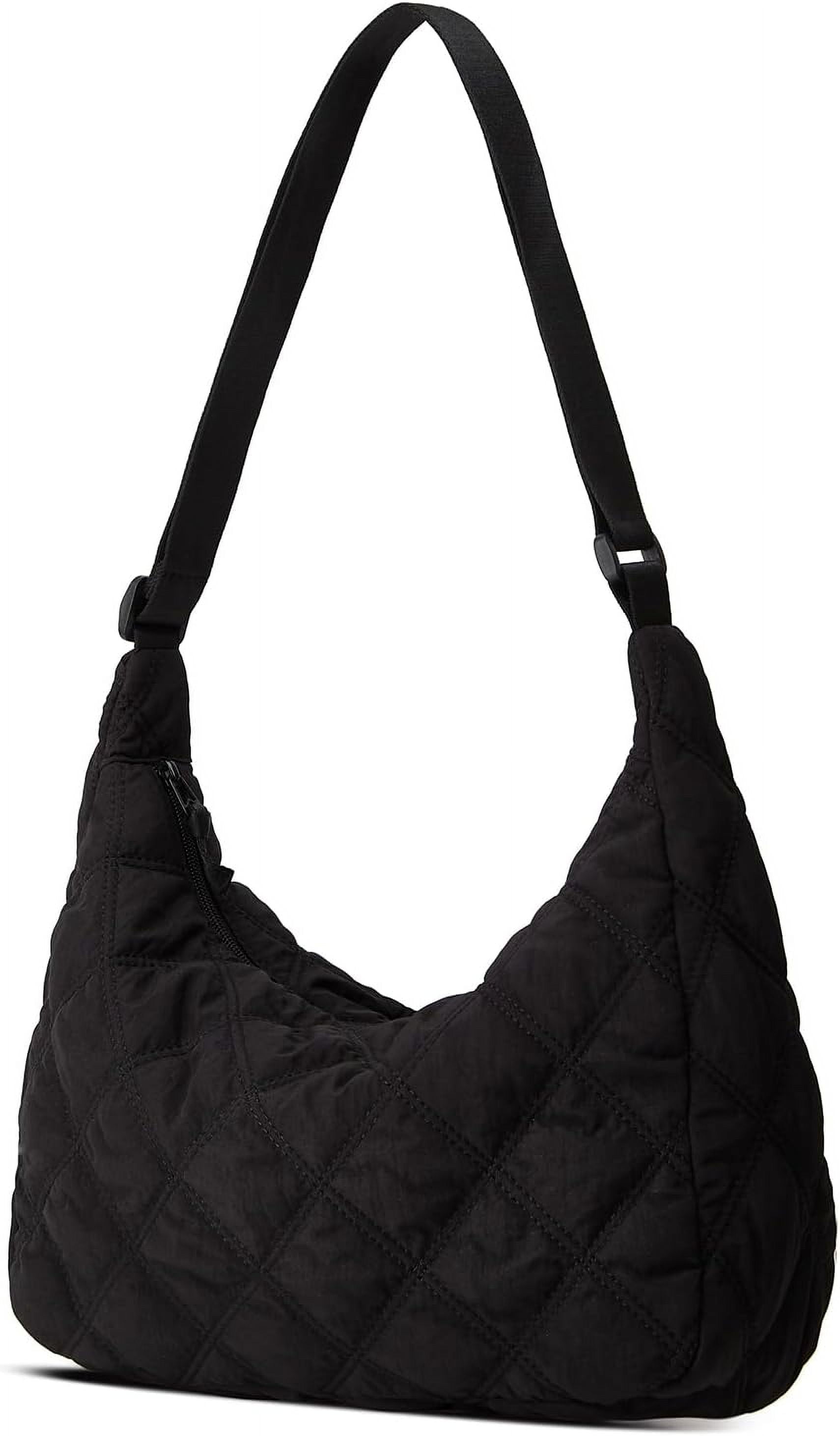 Women's Hobo Bag Puffer Totes Crossbody Bag Solid Color Rhombus Down ...