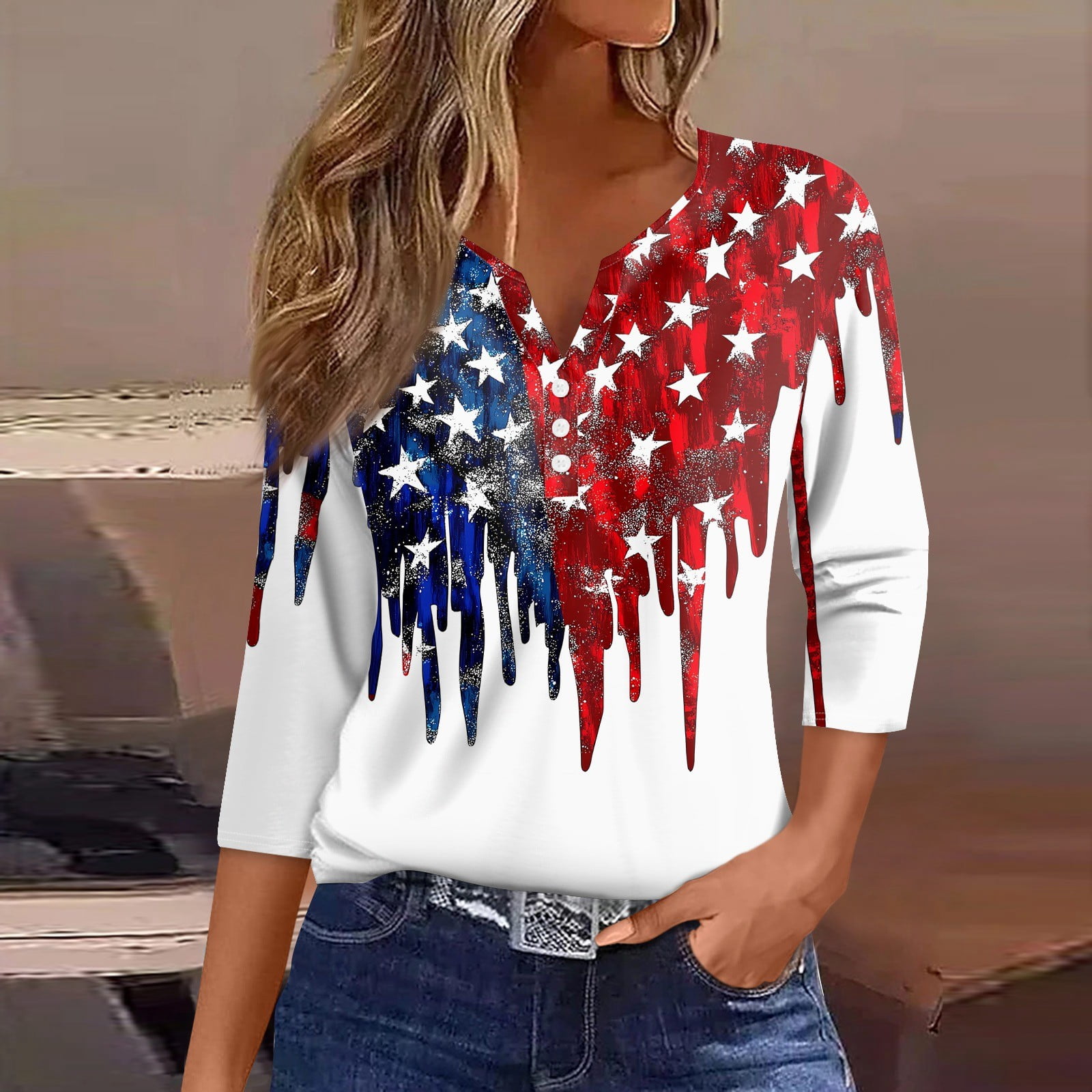 Women's Independence Day Top,Women's 2025 Fourth Of July T-Shirt ...