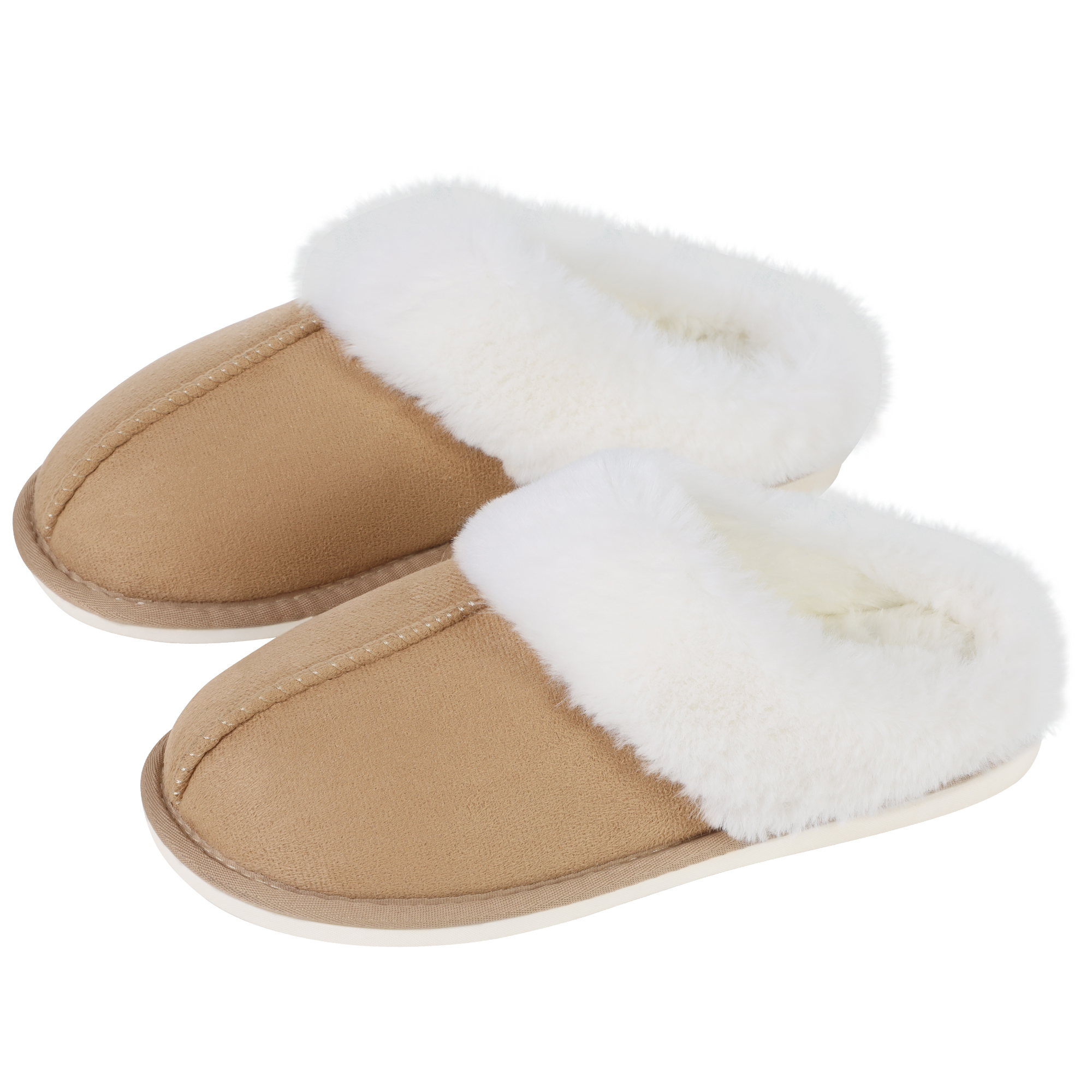Sumaclife Women'S Luxurious Soft Plush Thong Slippers With No-Slip ...