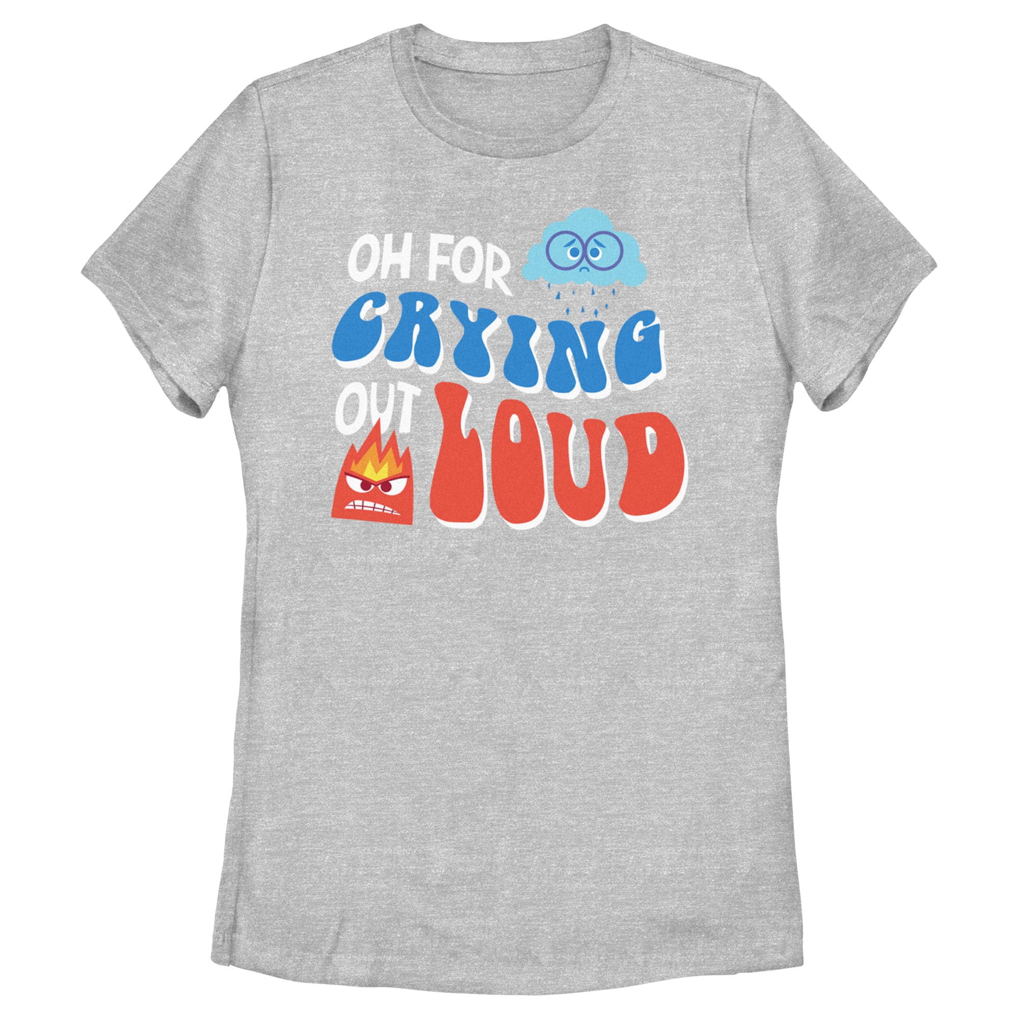 Women's Inside Out 2 Anger and Sadness Crying Out Loud Graphic T-Shirt ...