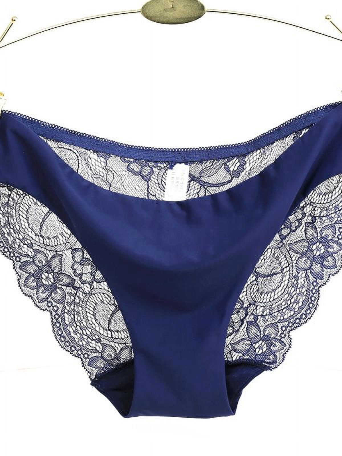 Women's Invisible Seamless Bikini Lace Briefs Underwear Breathable Half ...