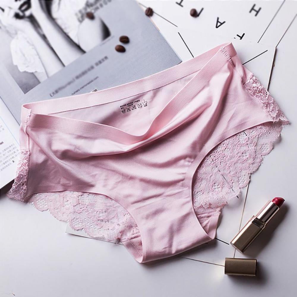 Women's Invisible Seamless Bikini Underwear Half Back Coverage Panties ...