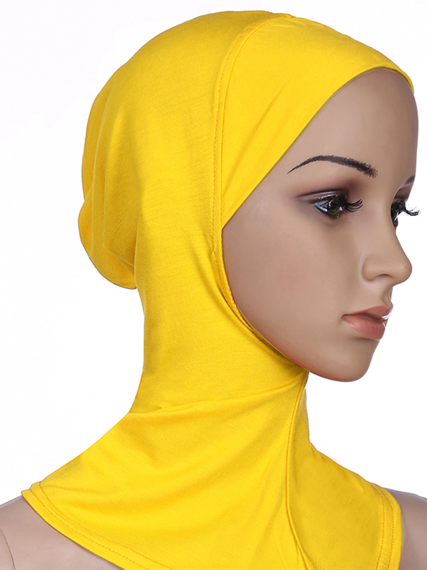 Women's Islamic Muslim Shiny Under Scarf Cap Bonnet Ninja Hijab Neck ...