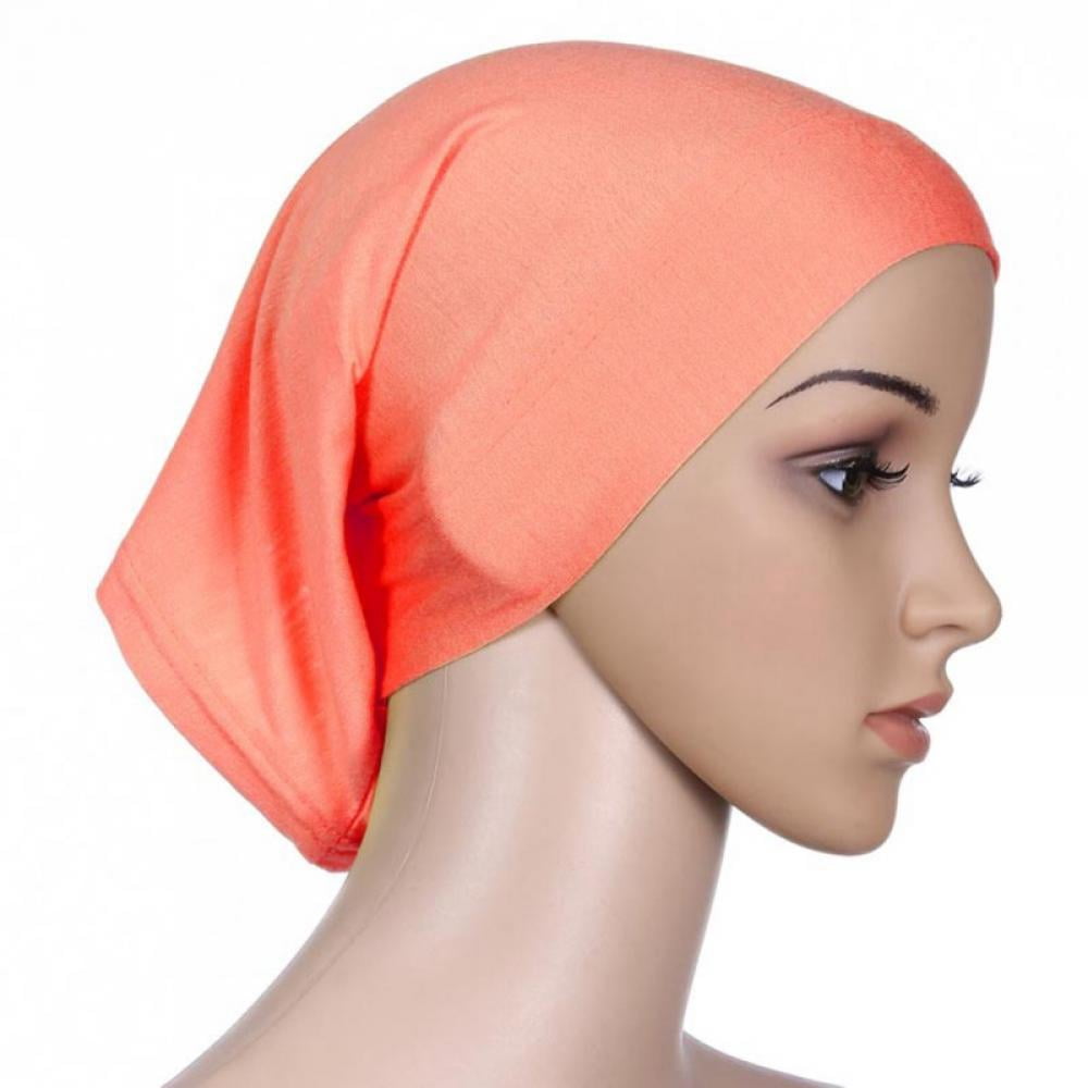 Women's Islamic Muslim Shiny Under Scarf Cap Bonnet Ninja Hijab Neck ...