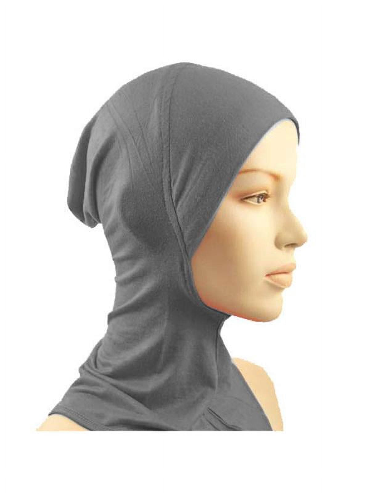 Women's Islamic Muslim Shiny Under Scarf Cap Bonnet Ninja Hijab Neck ...