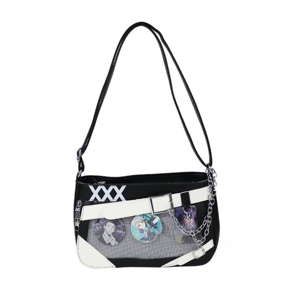 Women’s Ita Bag Badge Display Crossbody Bag PU Shoulder Bag with ...